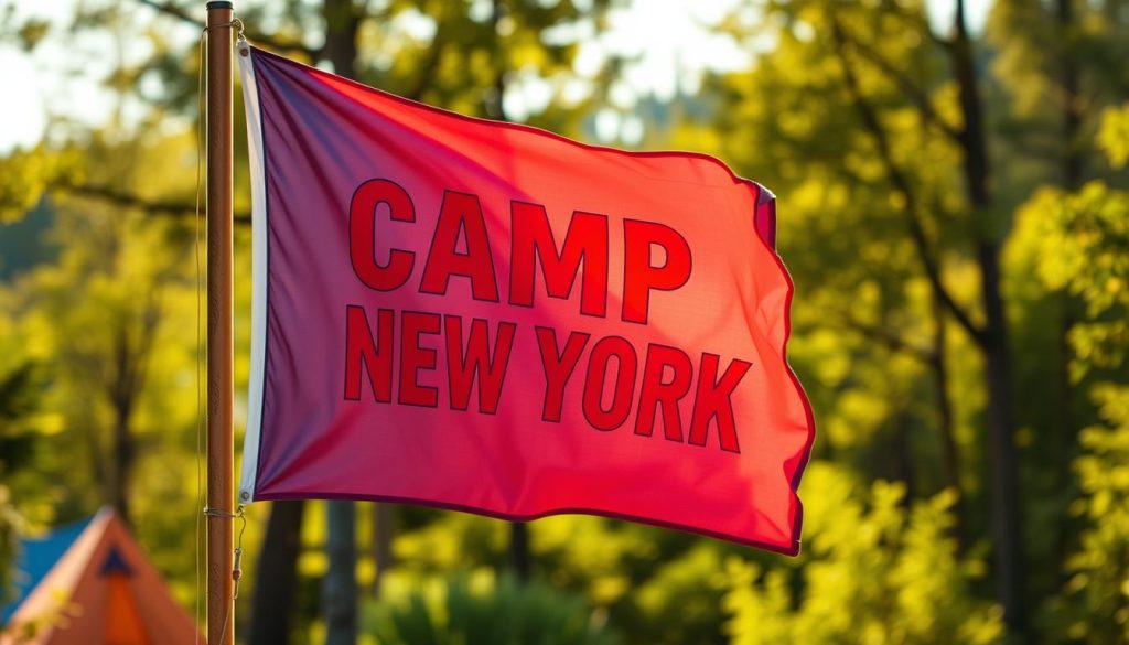 At a Summer Camp in America always take a Camping Flag!