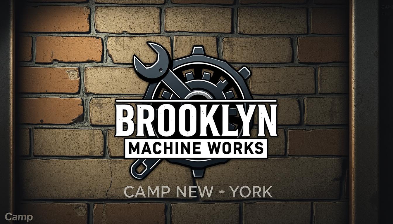 Brooklyn Machine Works Logo: Urban Bike Icon - Camp New York
